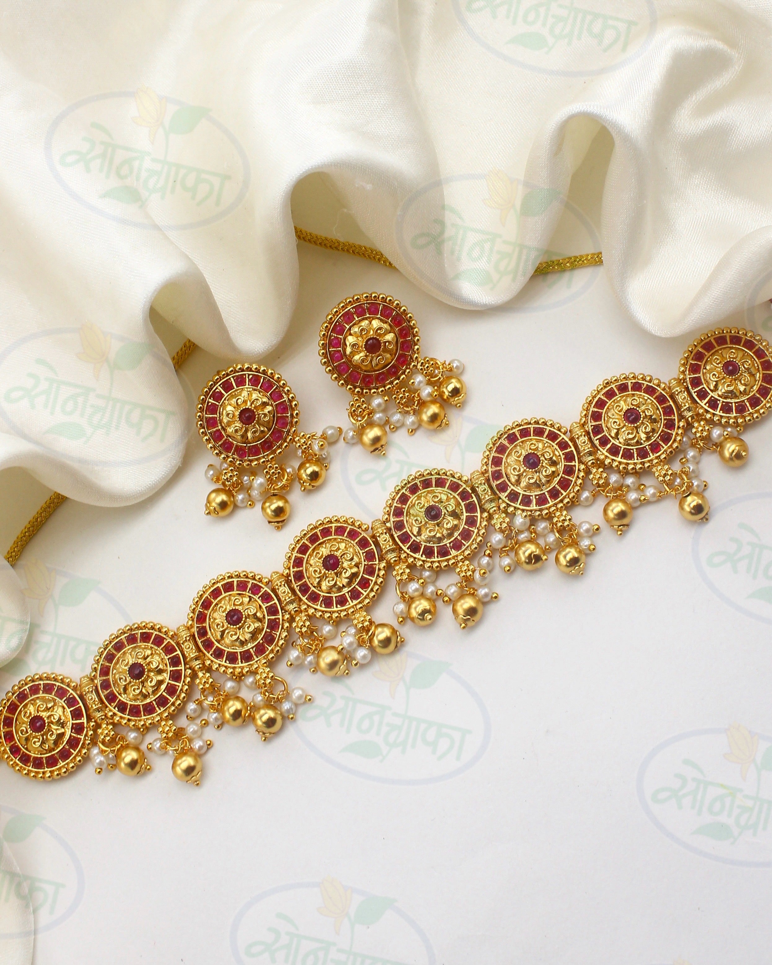 CIRCLE DESIGNER NECKLACE – Sonchafa