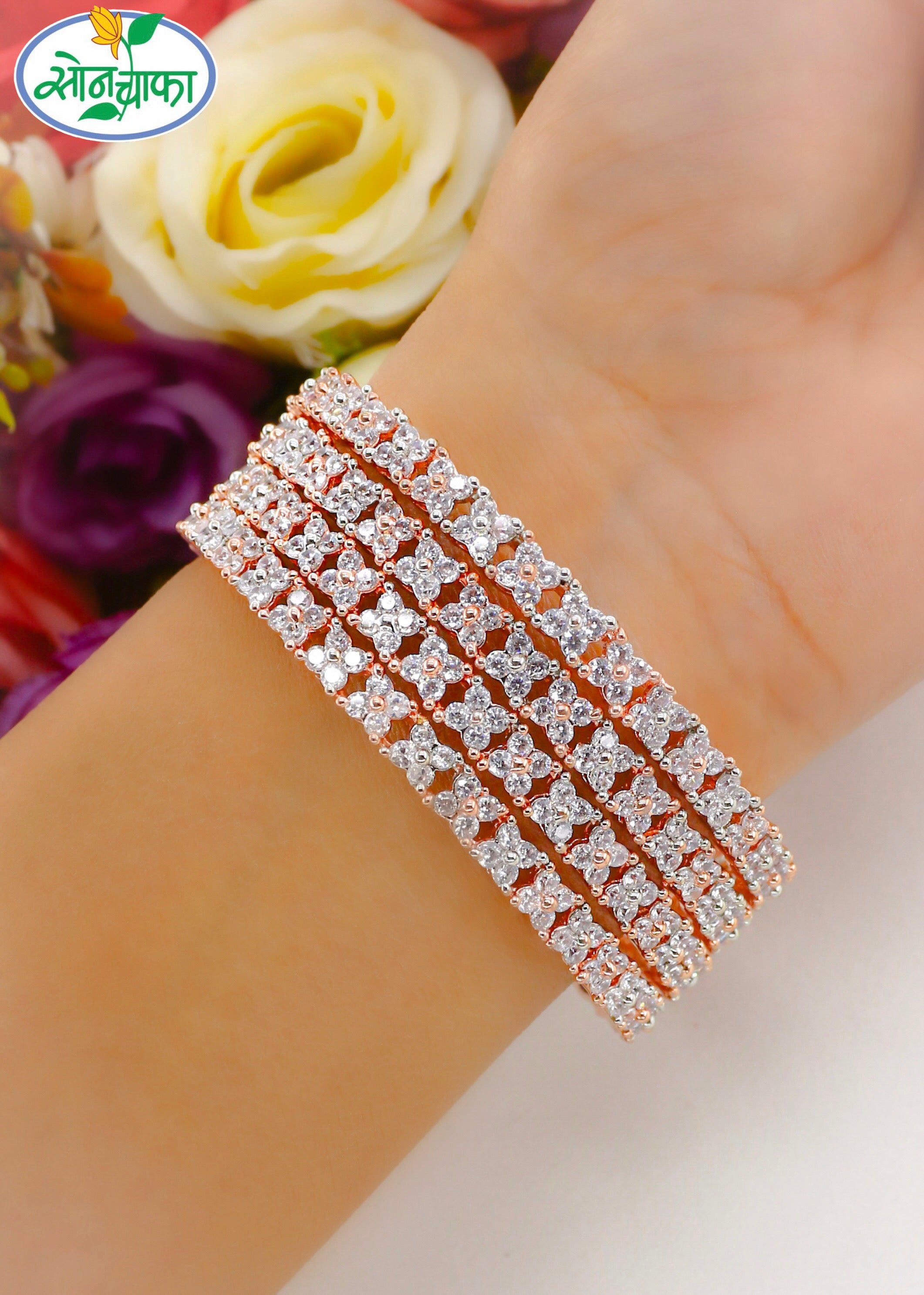 OPULENT CONTEMPORARY DIAMOND BANGLES – Sonchafa