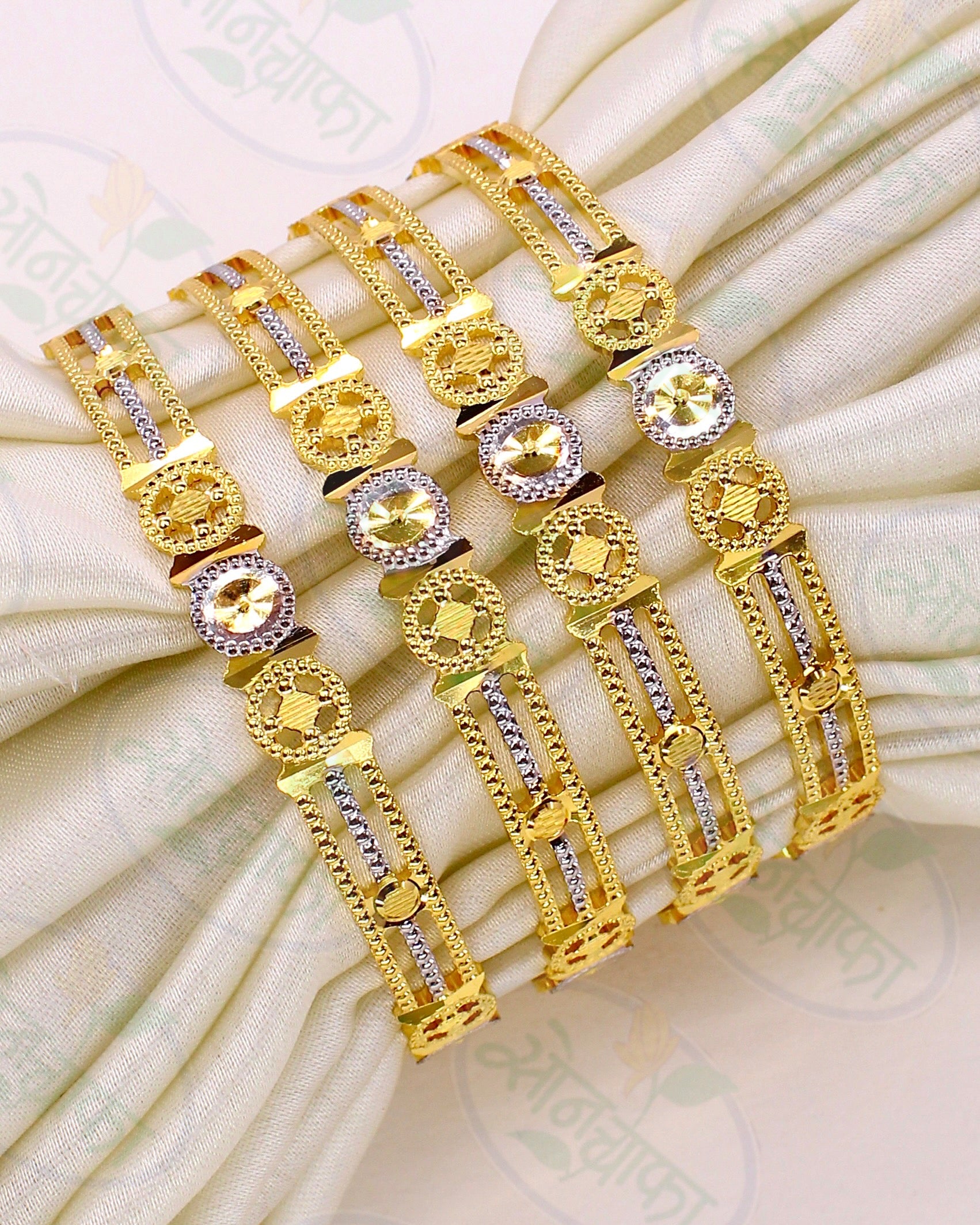 DECOROUS GOLD PLATED BANGLES – Sonchafa