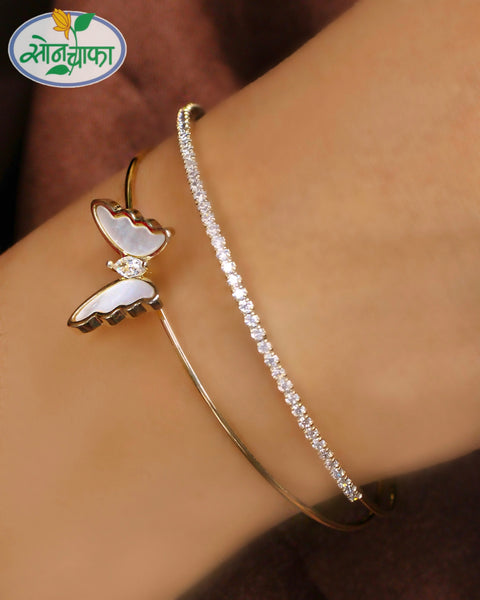 BUTTERFLY SPARKLE DIAMOND BRACELET – Sonchafa