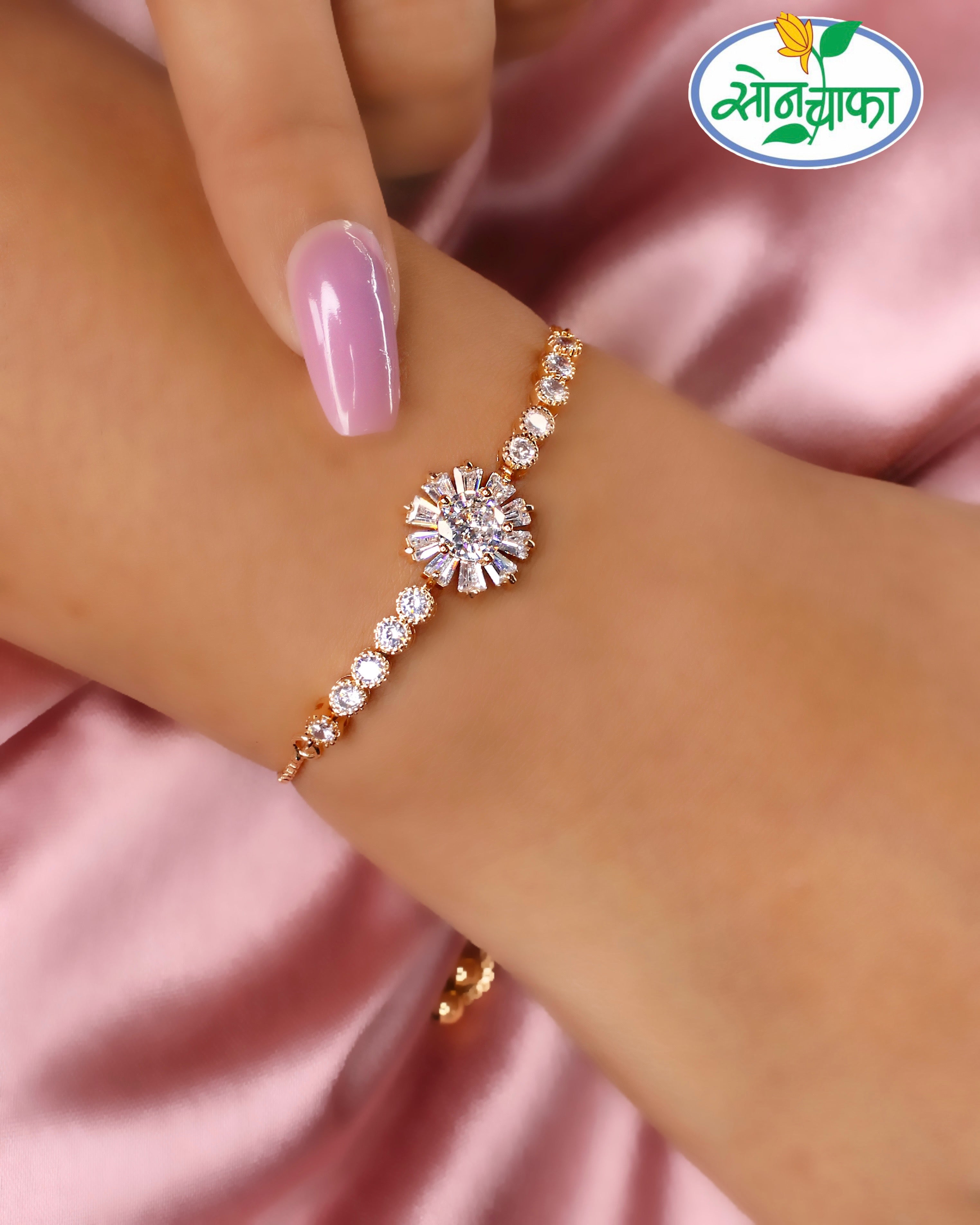 GLINTING GLAM DIAMOND BRACELET – Sonchafa