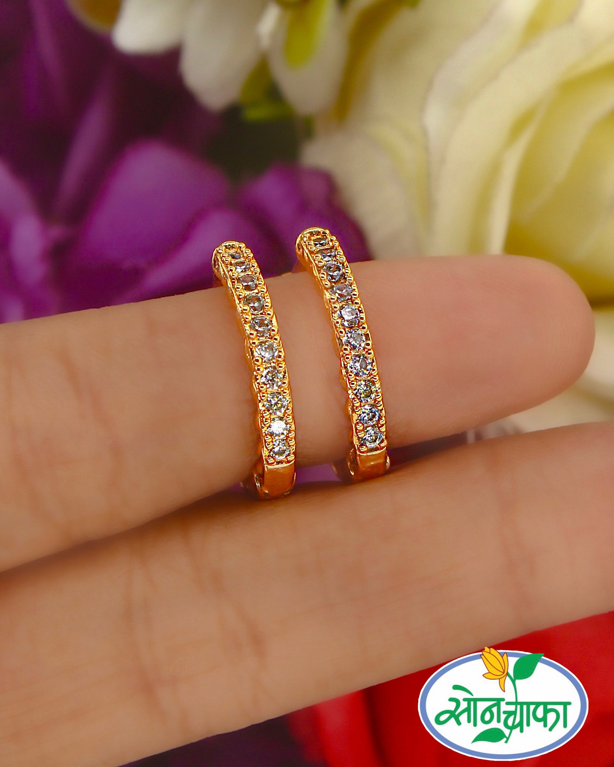 GLITTERING DIAMOND EARRINGS – Sonchafa