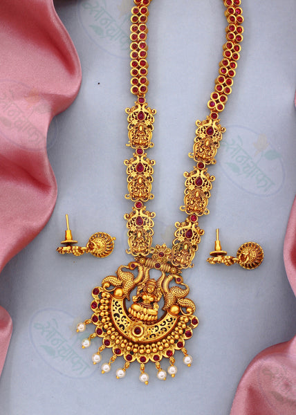 TEMPLE DESIGNER RAJWADI NECKLACE – Sonchafa