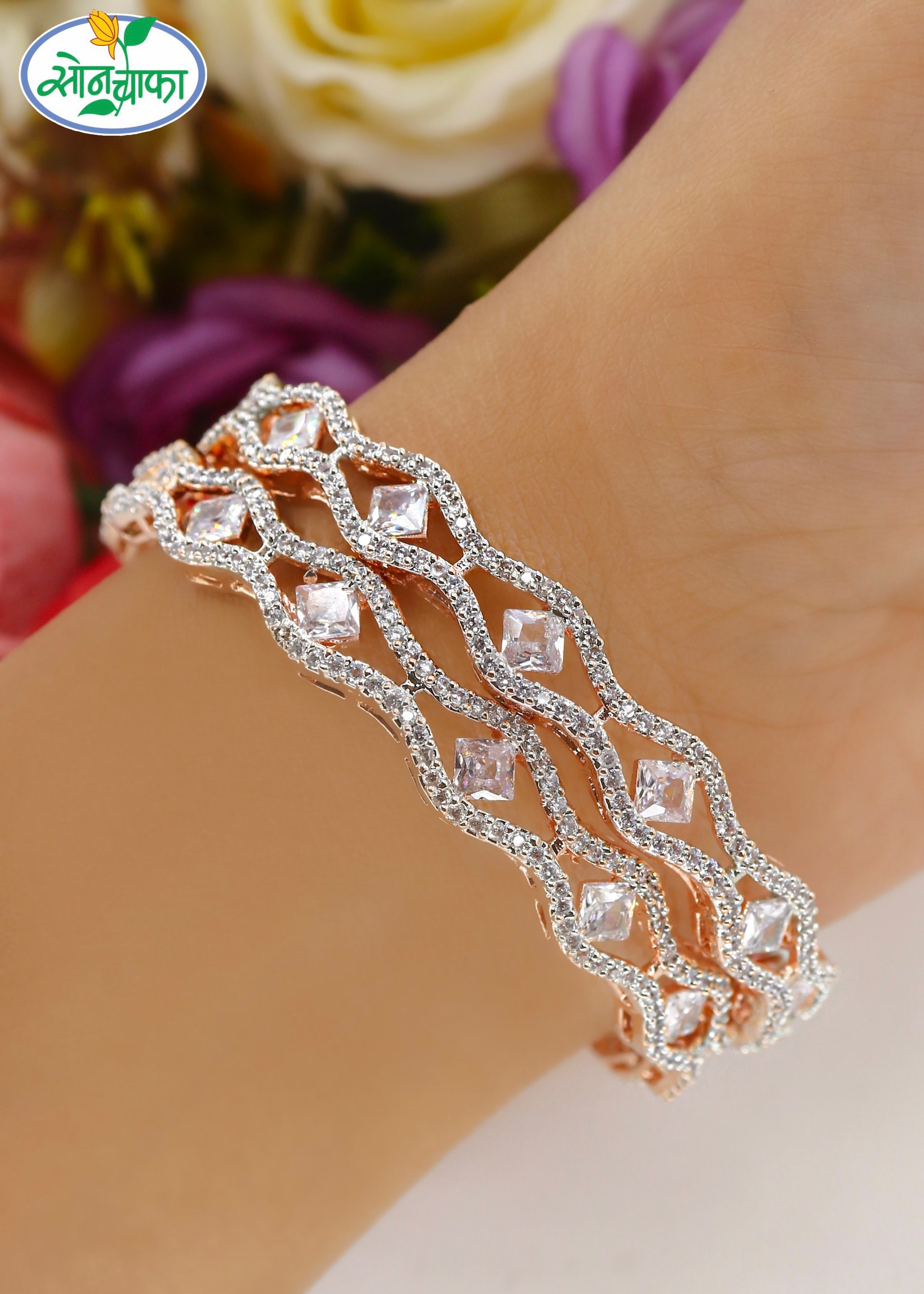 ATTRACTIVE DIAMOND BANGLES – Sonchafa