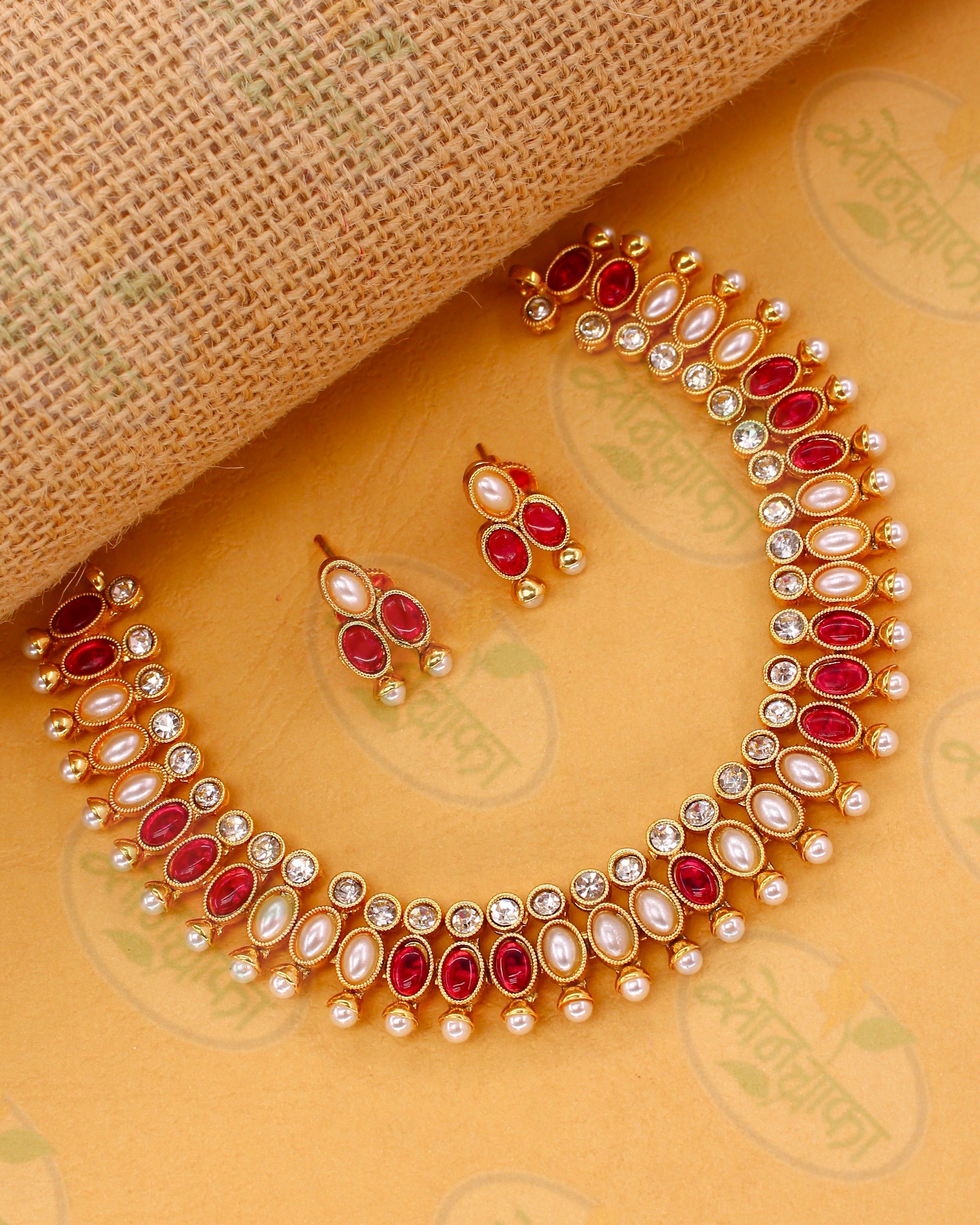 STONE DESIGNER NECKLACE – Sonchafa