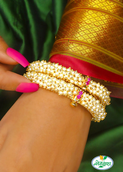 PEARL MOTI BANGLES – Sonchafa