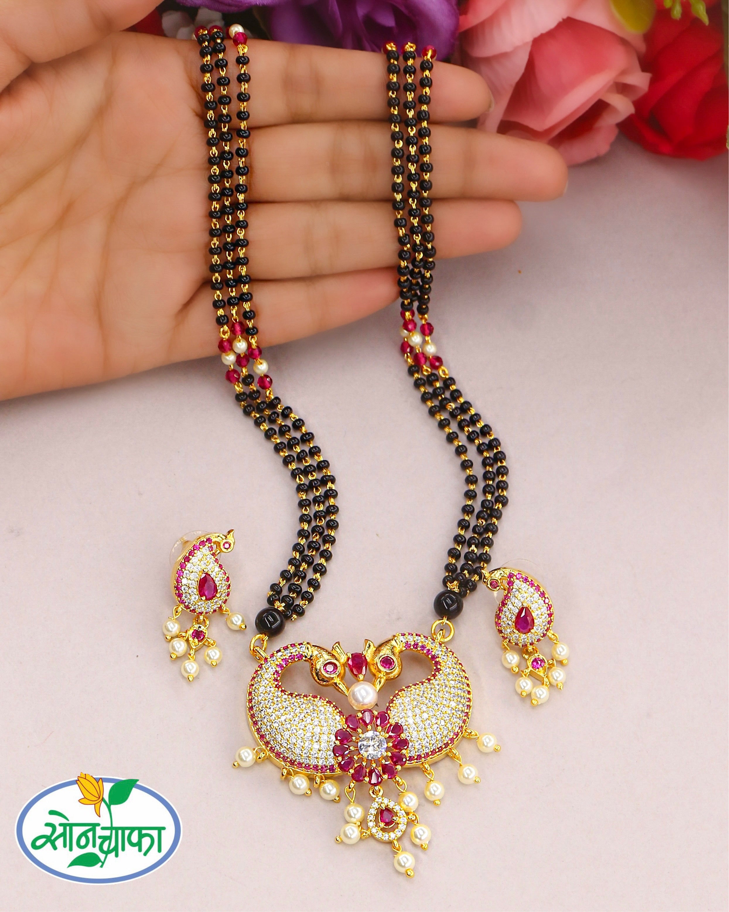 IMPRESSIVE MOTI MANGALSUTRA – Sonchafa
