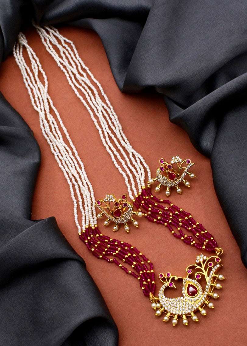 FANCY PEACOCK NECKLACE – Sonchafa