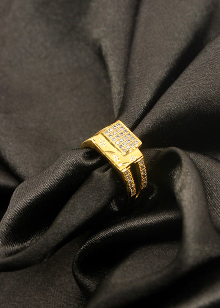 STYLISH GOLDEN MEN'S RING – Sonchafa