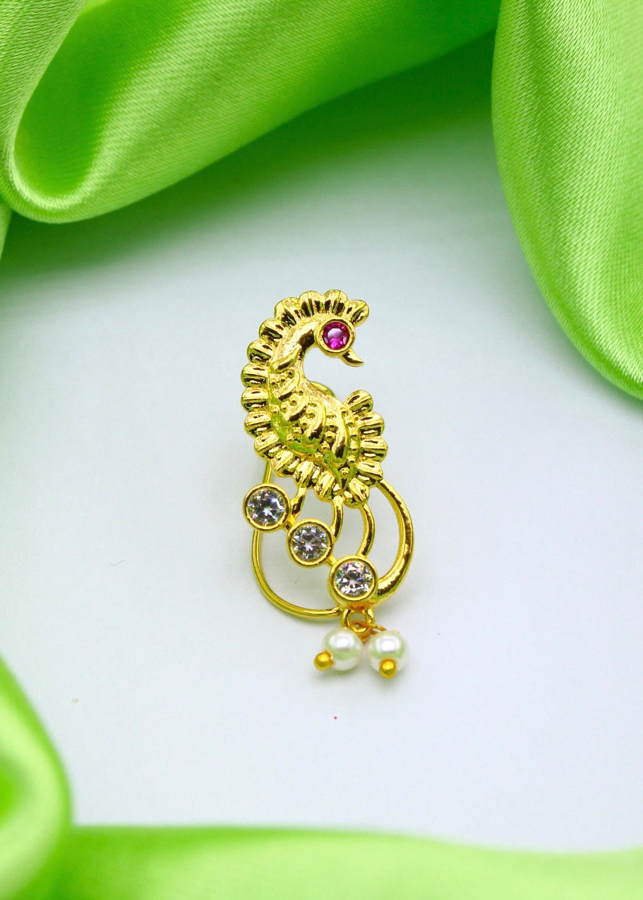 ENTICING PEACOCK ANTIQUE NATH – Sonchafa