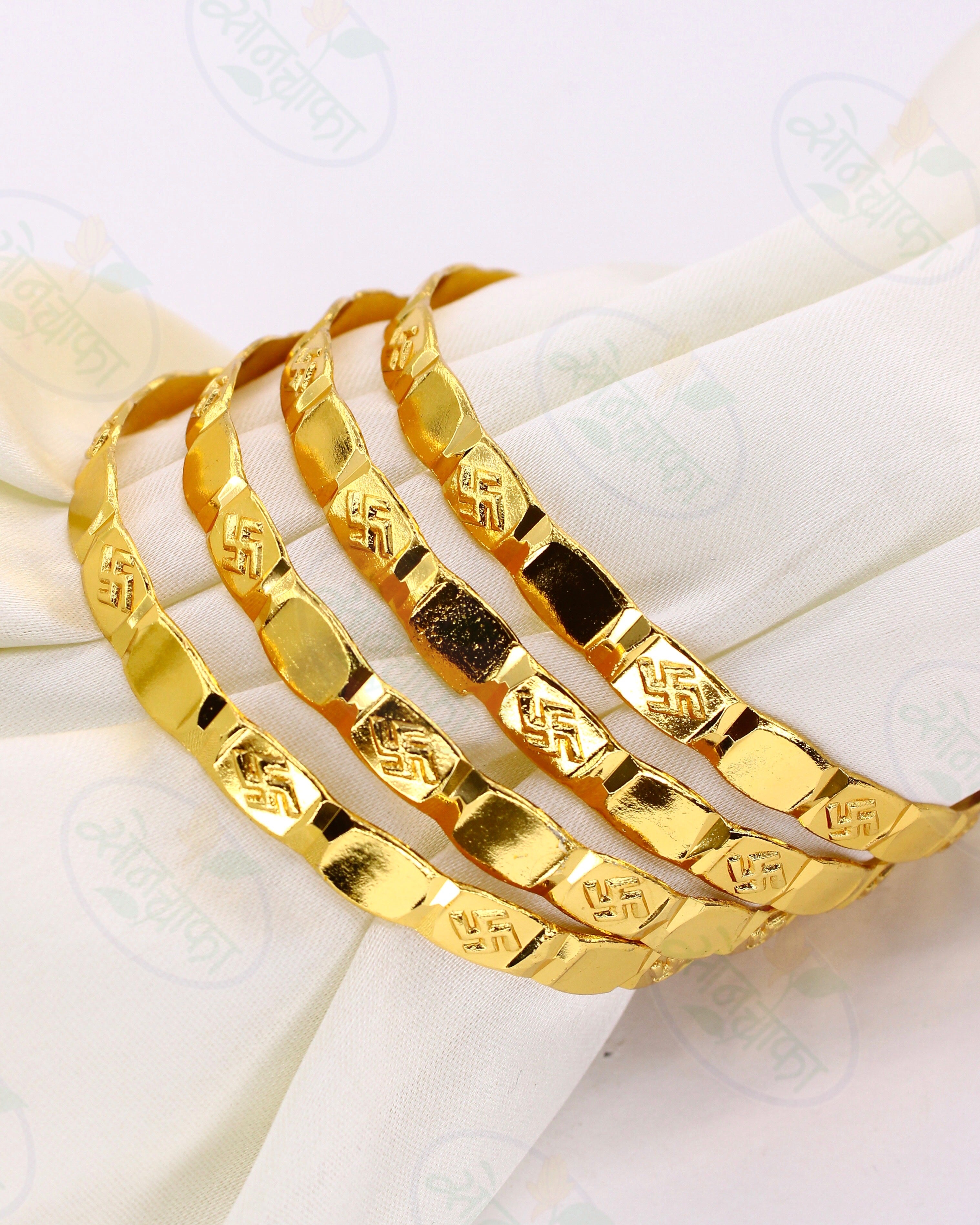 TRADITIONAL SWASTIK PATALI BANGLES – Sonchafa
