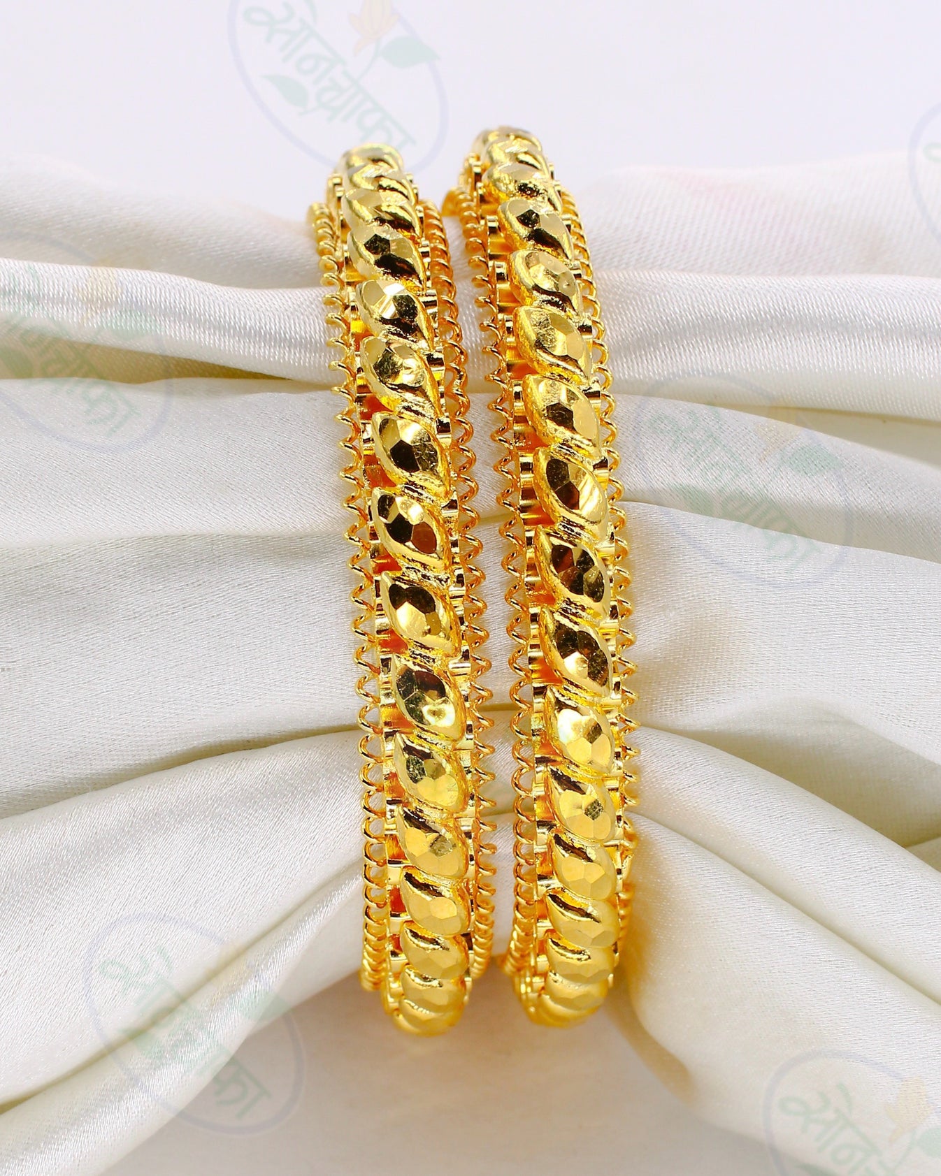 GAHU TODE | TAAS GEHU TODA 1 GRAM GOLD BANGLES - SONCHAFA – Sonchafa