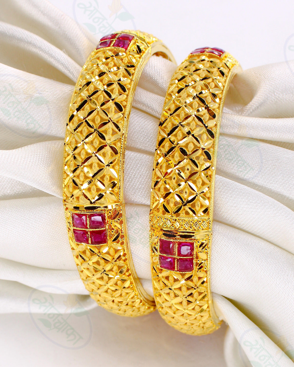 DAINTY FLORET GOLDEN BANGLES – Sonchafa
