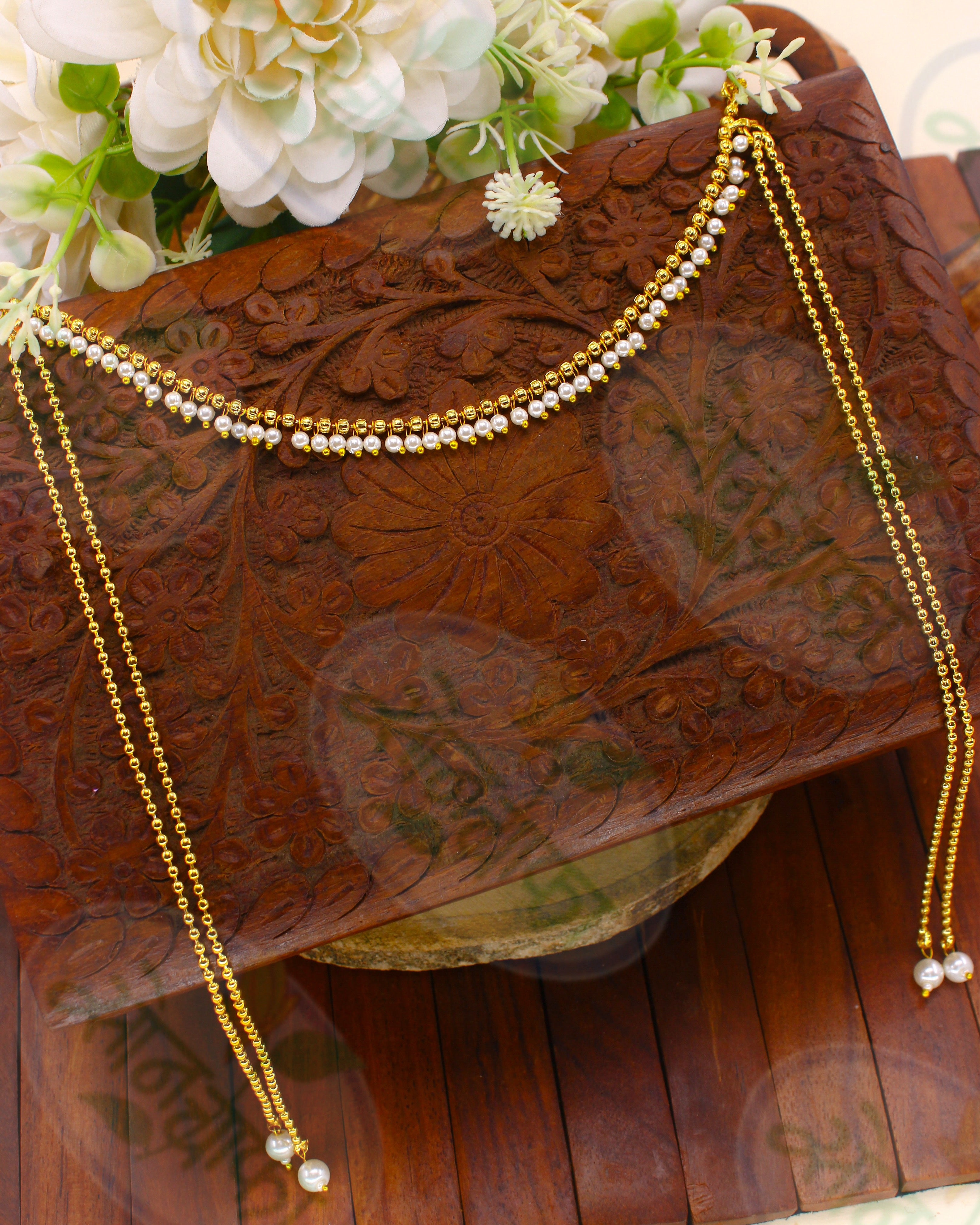 PRETTY GOLDEN BEADS MUNDAVALYA – Sonchafa