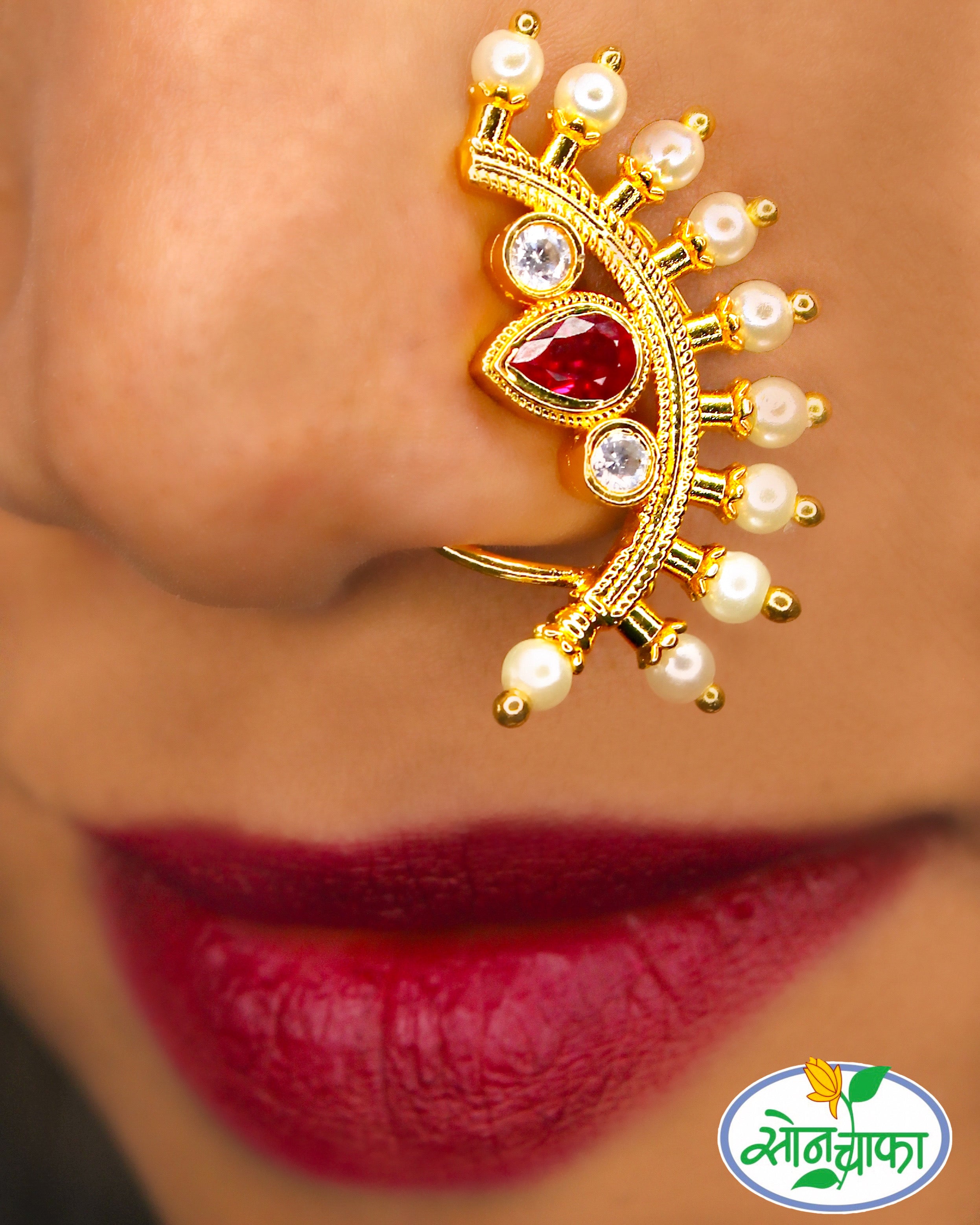 HALF MOON DESIGNER NATH – Sonchafa