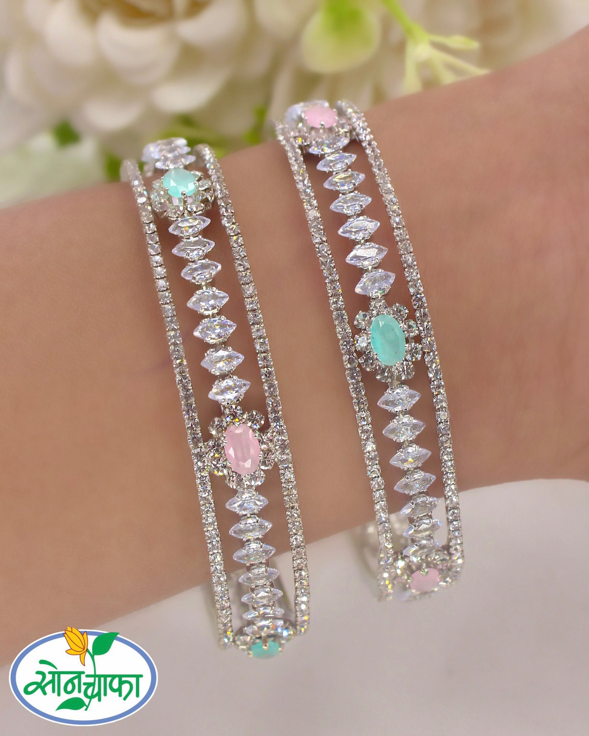 TRENDY DIAMOND BANGLES – Sonchafa