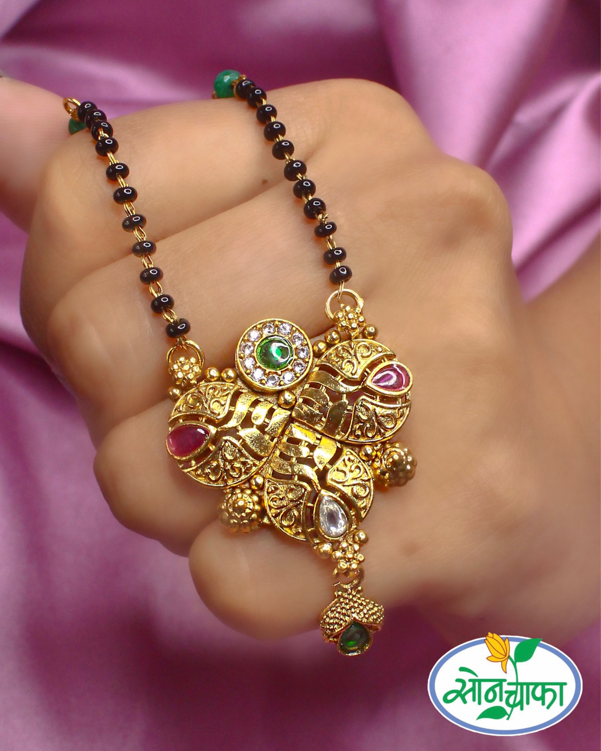 CLASSY LEAFLET STYLE MANGALSUTRA – Sonchafa