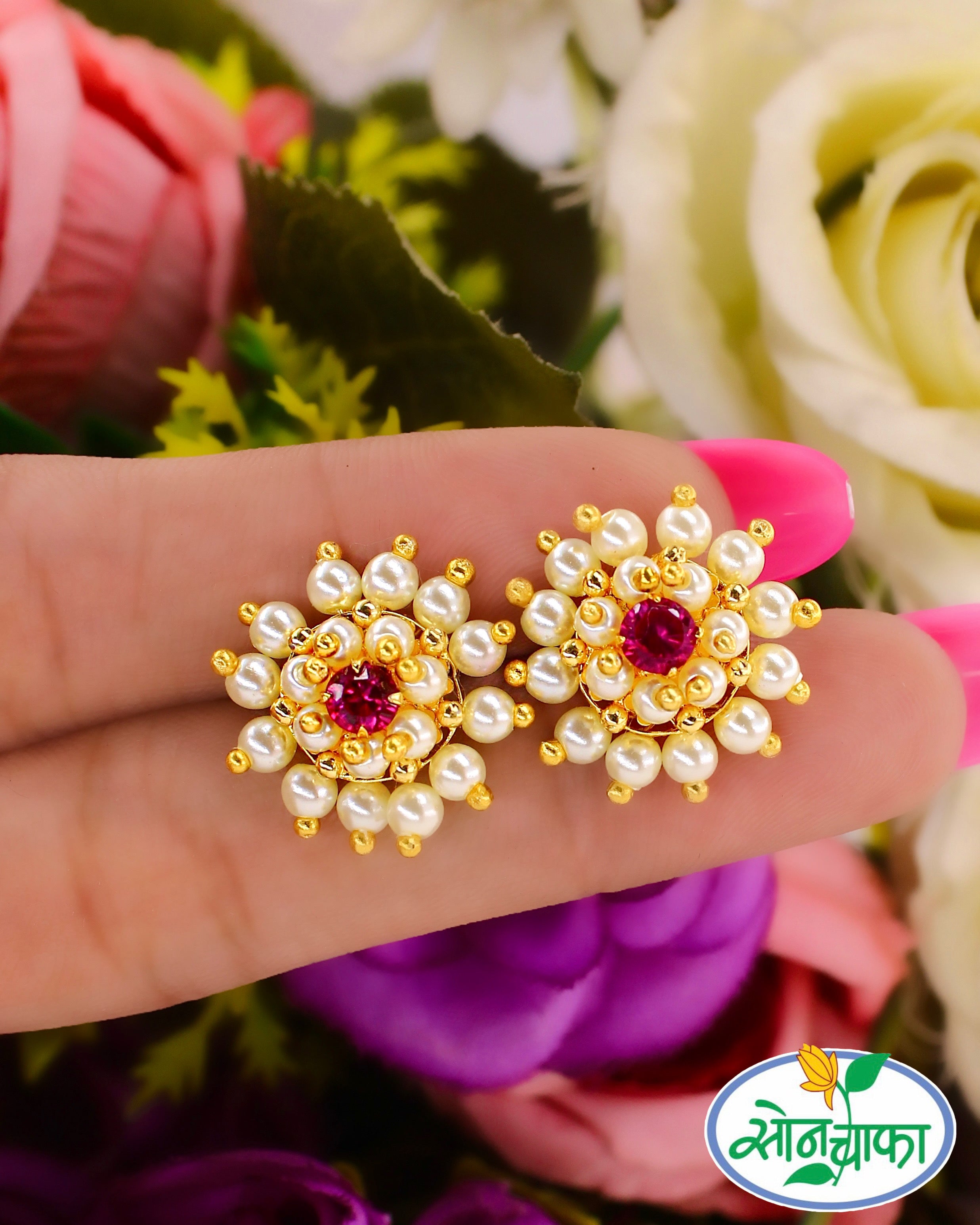 TRADITIONAL GRACEFUL PEARL EARRINGS – Sonchafa