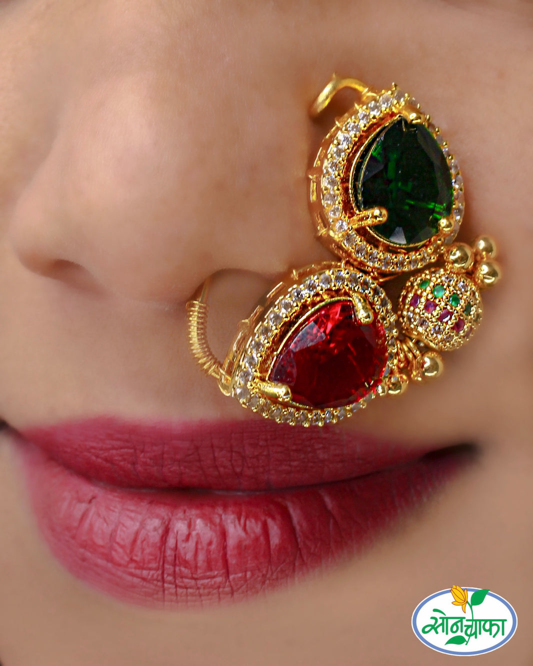 Moti Alankar | Puneri Moti Alankar | Moti Necklace | Buy Moti Alankar ...