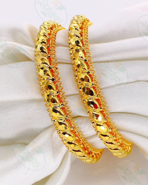 GAHU TODE | TAAS GEHU TODA 1 GRAM GOLD BANGLES - SONCHAFA – Sonchafa