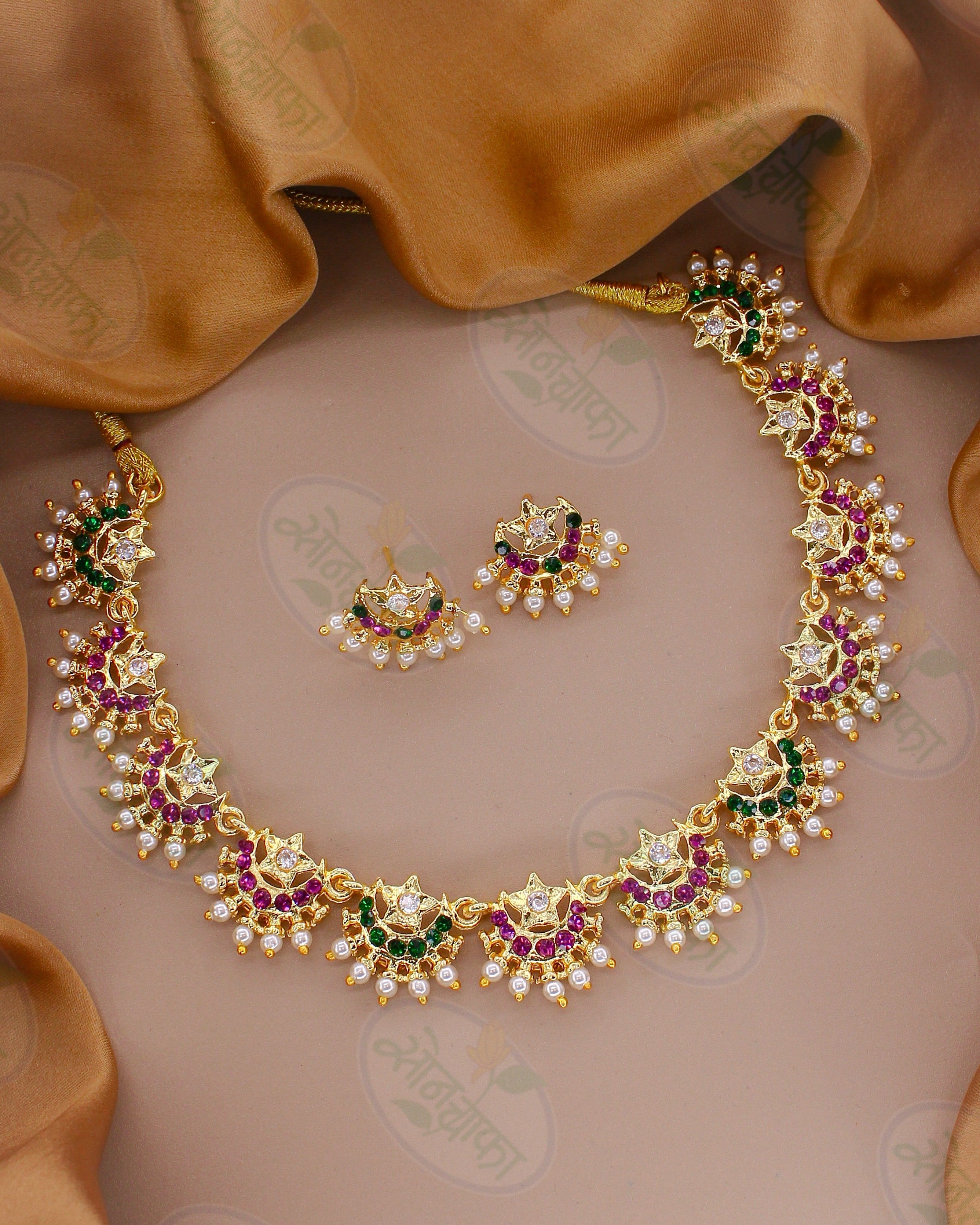 HALF MOON DESIGNER NECKLACE – Sonchafa