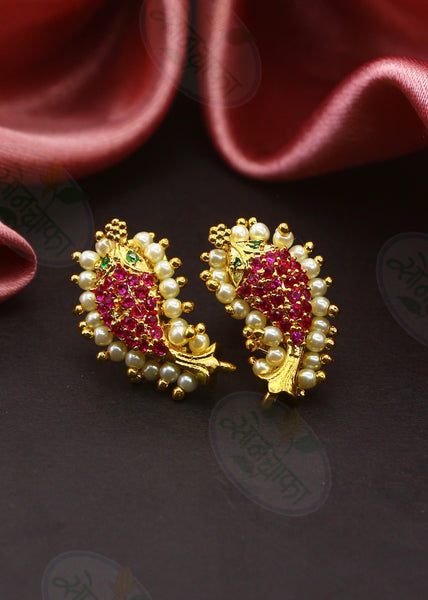 FANCY MOTI EARRINGS – Sonchafa