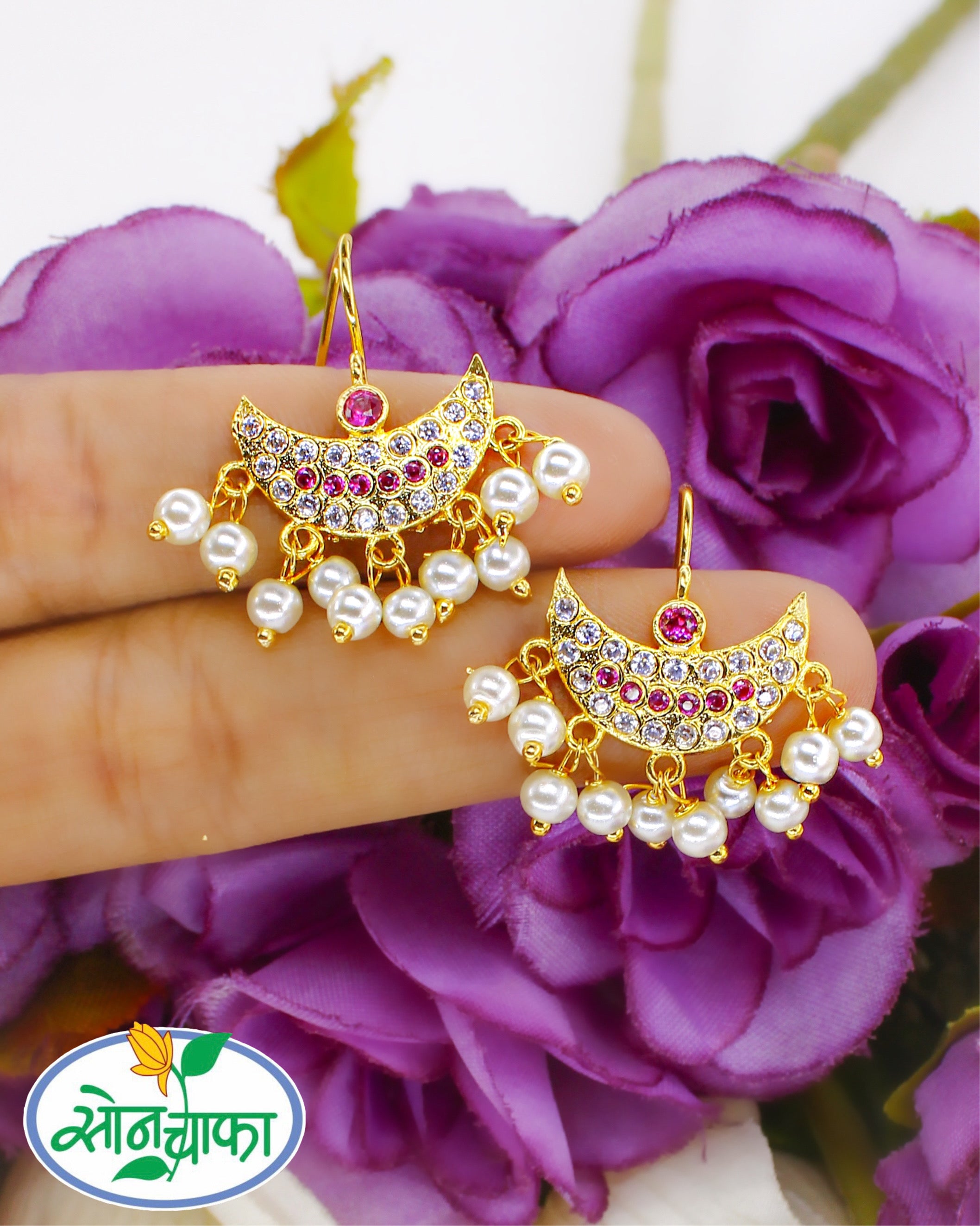 ELEGANT CRESCENT PEARL BUGADI – Sonchafa