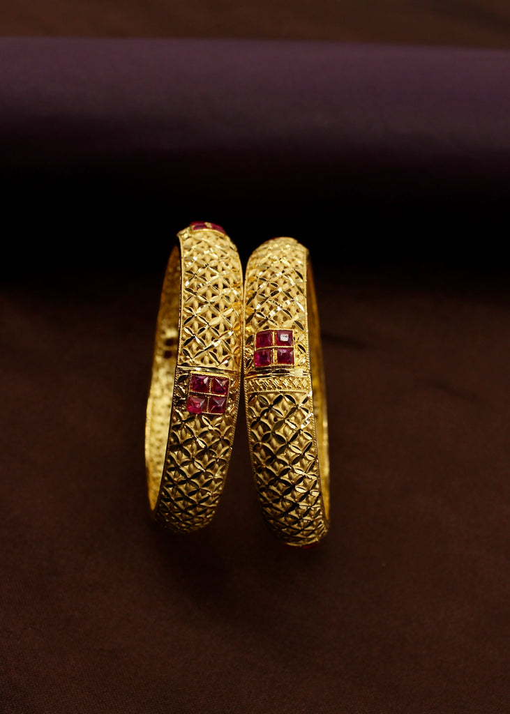 DAINTY FLORET GOLDEN BANGLES – Sonchafa