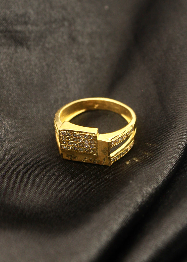 STYLISH GOLDEN MEN'S RING – Sonchafa