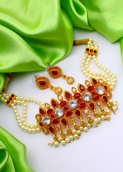 DAZZLING MOTI CHOKER SET – Sonchafa