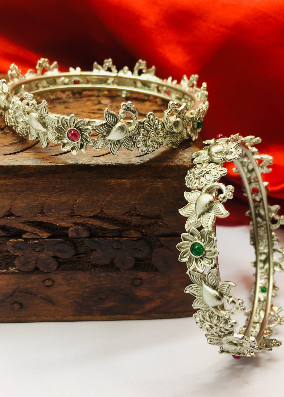 PEACOCK DESIGNER BANGLES – Sonchafa