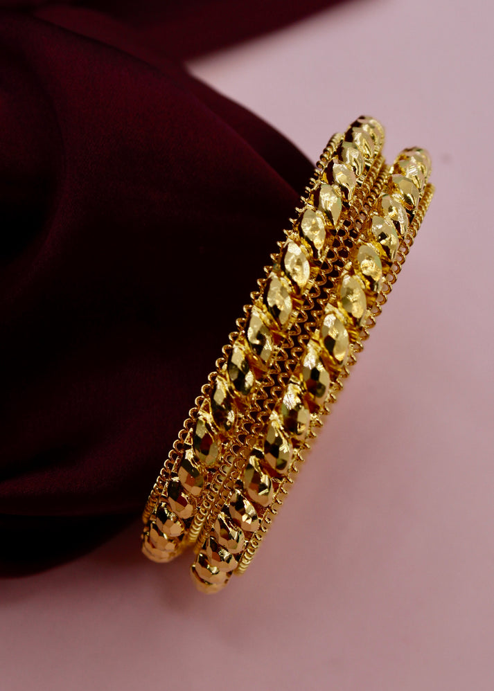 GAHU TODE | TAAS GEHU TODA 1 GRAM GOLD BANGLES - SONCHAFA – Sonchafa
