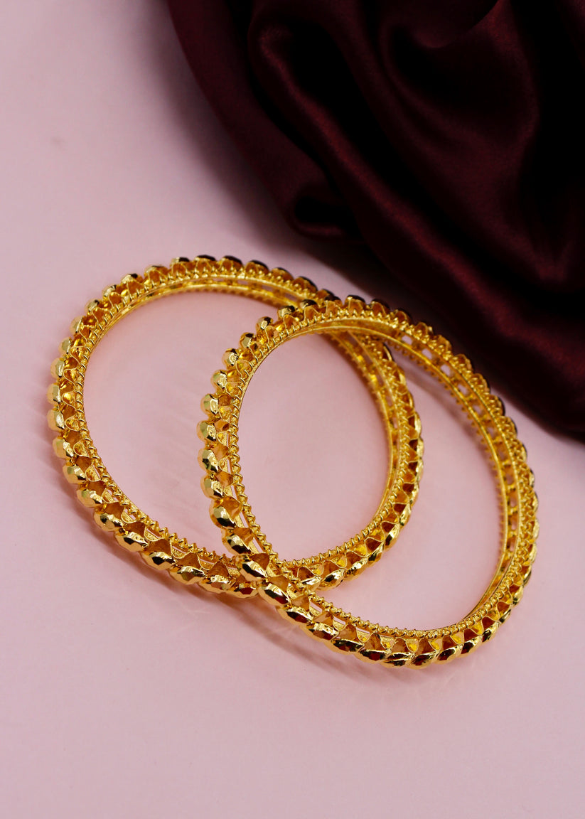 GAHU TODE | TAAS GEHU TODA 1 GRAM GOLD BANGLES - SONCHAFA – Sonchafa